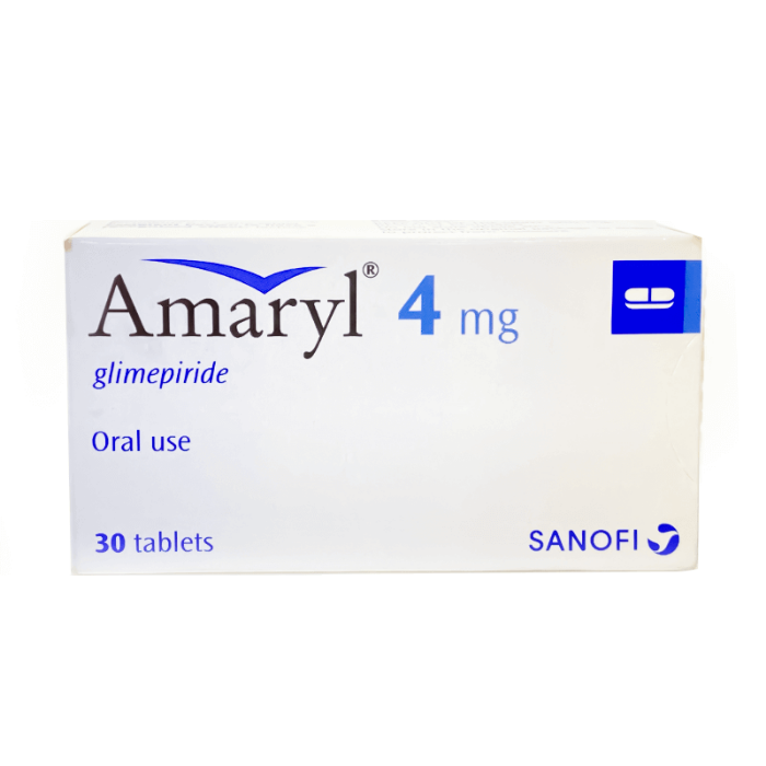 AMARYL 4 MG 30 TABLETS | Rosh Medical Company